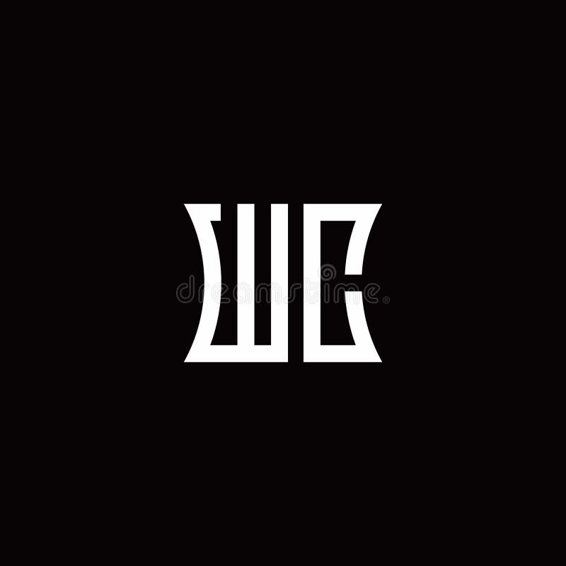 WC Monogram Logo Letter with Curved Side Style Stock Vector ... WC Monogram Logo Letter with Curved Side Style Stock Vector ...
