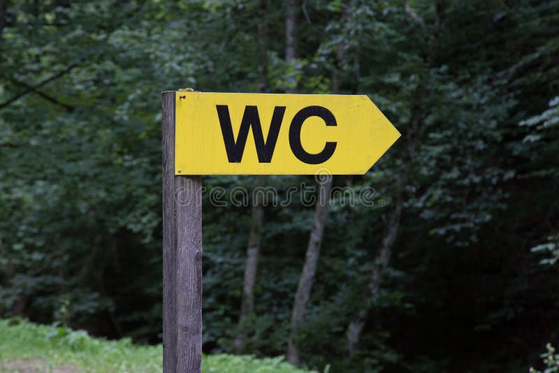 WC stock image. Image of post, instructions, mark, board - 47454439