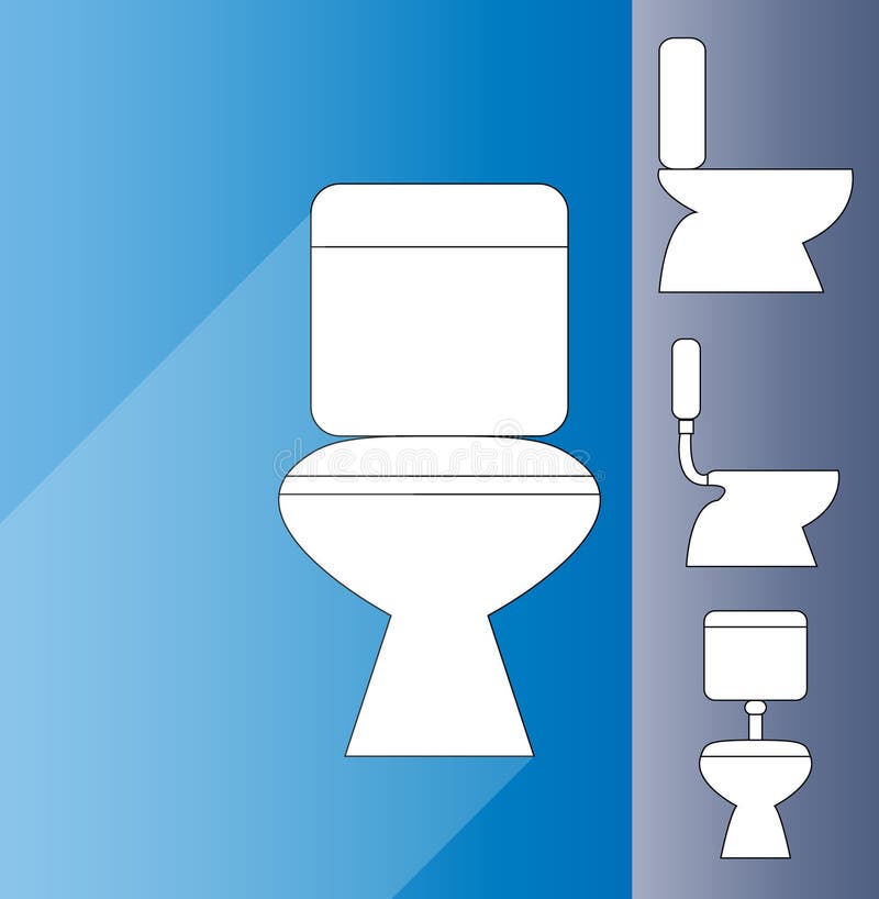 Wc ,Toilet icons stock vector. Illustration of bathroom - 295861838