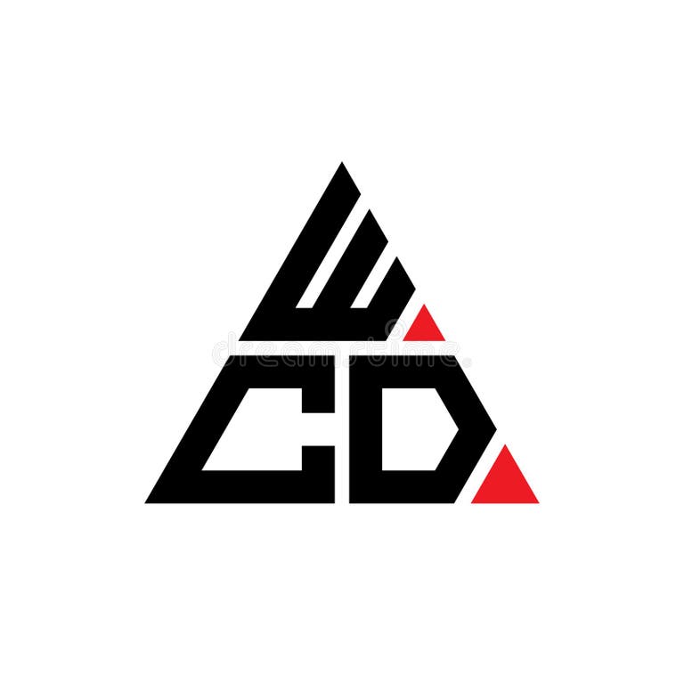 WCD Triangle Letter Logo Design with Triangle Shape. WCD Triangle Logo ...