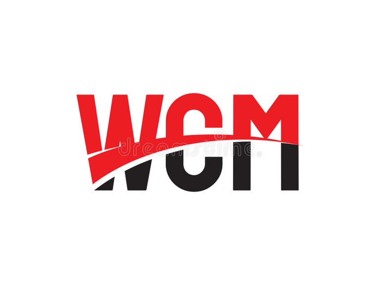 WCM Letter Initial Logo Design Vector Illustration Stock Vector ...