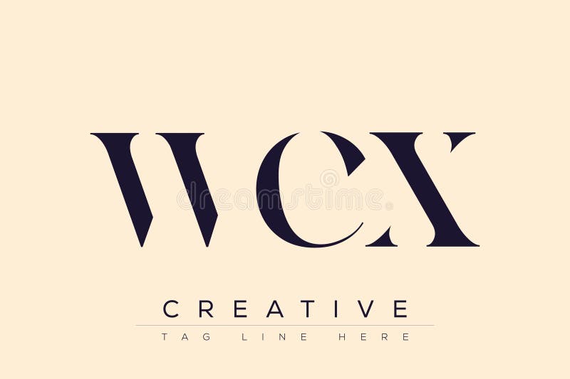 WCX Abstract Letter Logo Design Stock Vector - Illustration of astronomy, corporate: 379786051