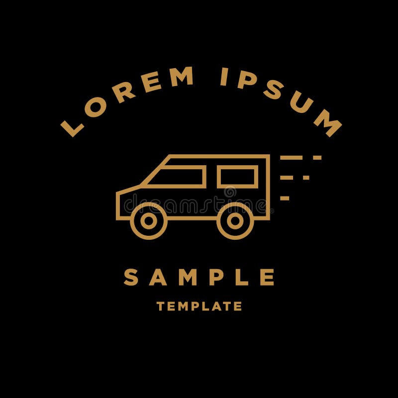 4WD Car Minimal Sign Vector Design Stock Vector - Illustration of sign ...