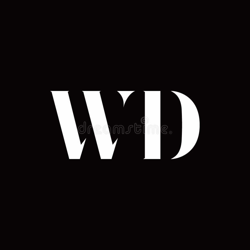 WD Logo Letter Initial Logo Designs Template Stock Vector ...