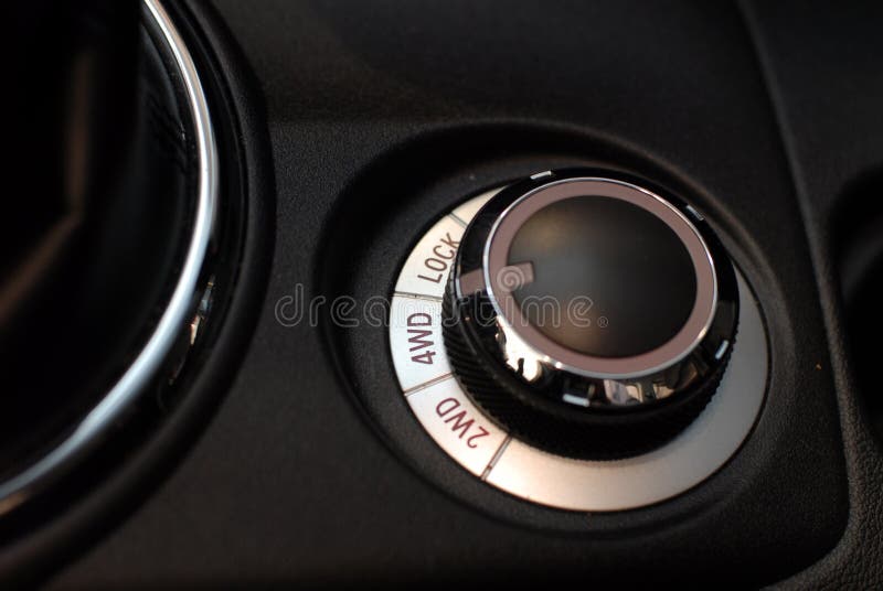 4wd selector switch stock photo. Image of tires, black - 31417334