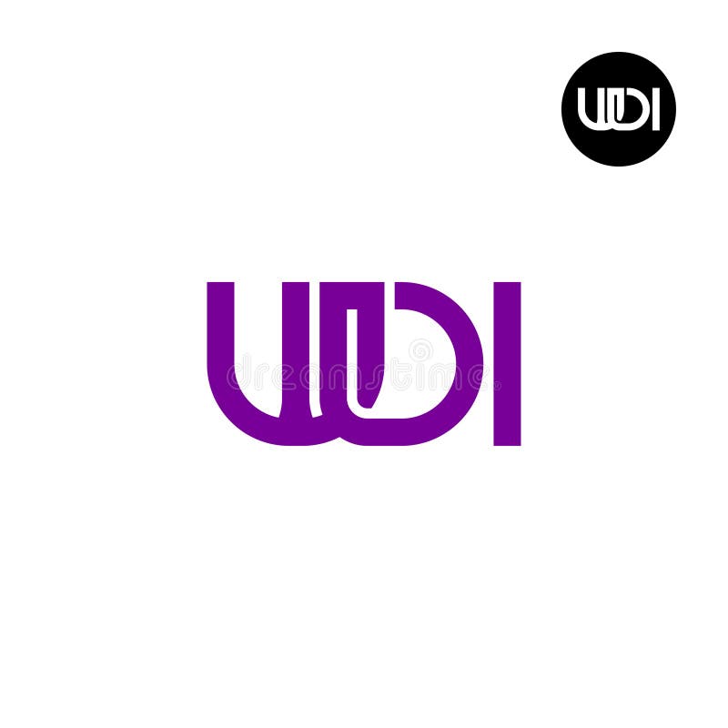 WDI Logo Letter Monogram Design Stock Vector - Illustration of ...