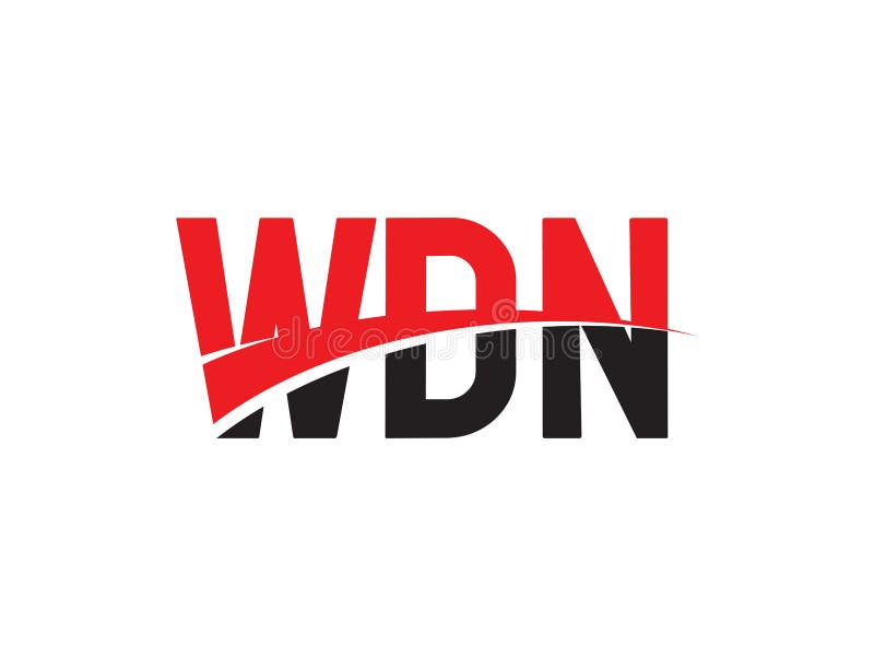 WDN Letter Initial Logo Design Vector Illustration Stock Vector ...