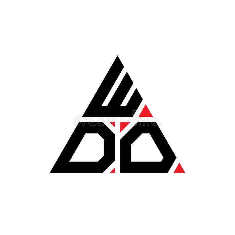 WDO Triangle Letter Logo Design with Triangle Shape. WDO Triangle Logo ...