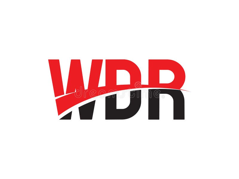 WDR Letter Initial Logo Design Vector Illustration Stock Vector ...