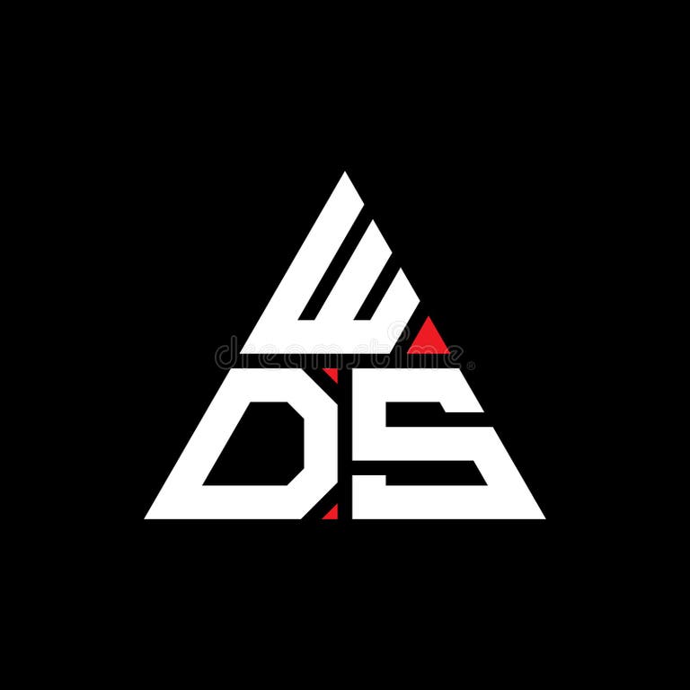WDS Triangle Letter Logo Design with Triangle Shape. WDS Triangle Logo ...