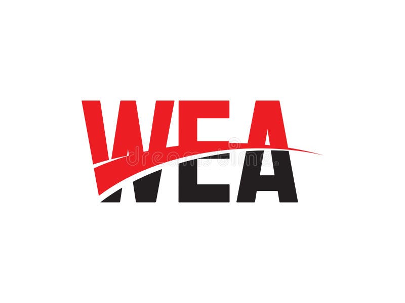 WEA Letter Initial Logo Design Vector Illustration Stock Vector ...