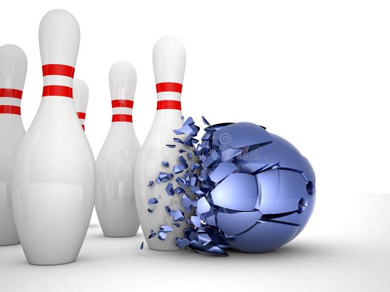 Weak ball stock illustration. Illustration of bowling - 55020598