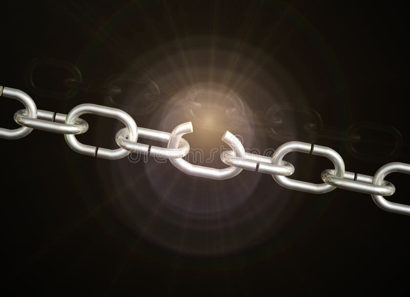 Breaking Chains Vector Illustration Stock Vector - Illustration of ...