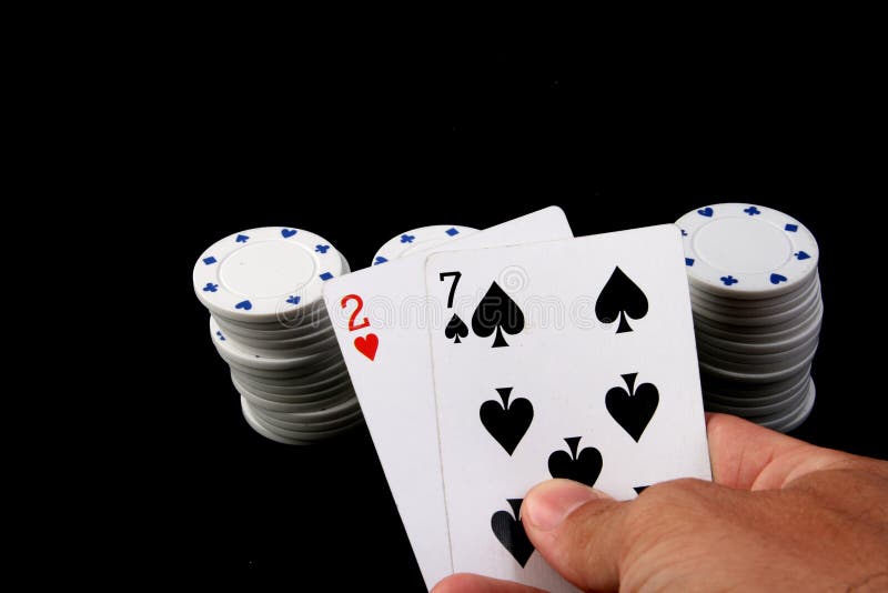 The Worst Hand in Texas Holdem Poker Stock Photo - Image of hold, prize ...