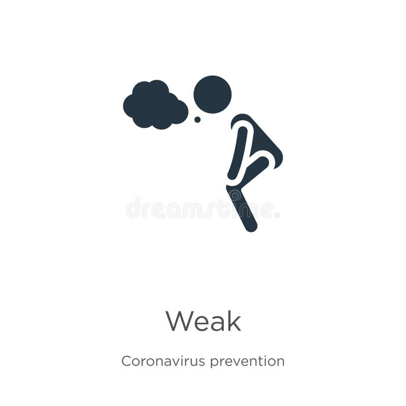 Weak Icon Vector. Trendy Flat Weak Icon From Coronavirus Prevention ...
