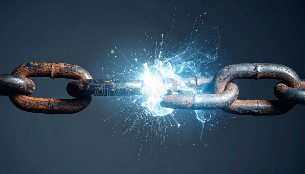 Rusty Chain Link Breaking Stock Illustrations – 122 Rusty Chain Link ...