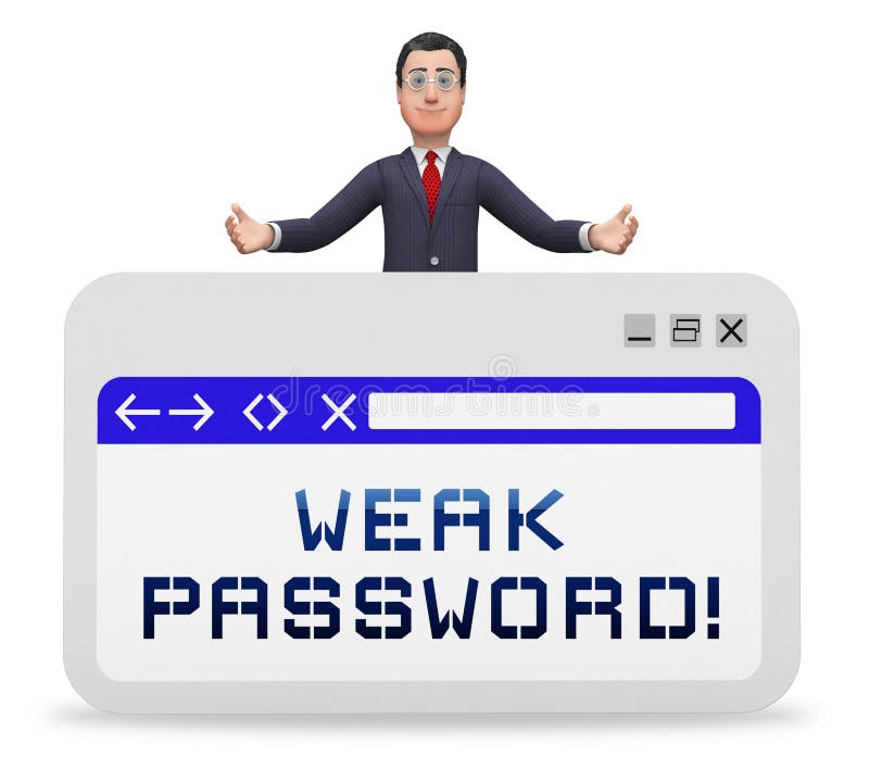 Weak Password Bomb Shows Online Vulnerability and Internet Threat - 3d ...
