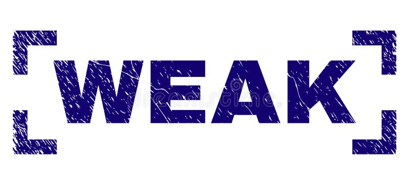 Grunge Textured WEAK Stamp Seal between Corners Stock Vector ...