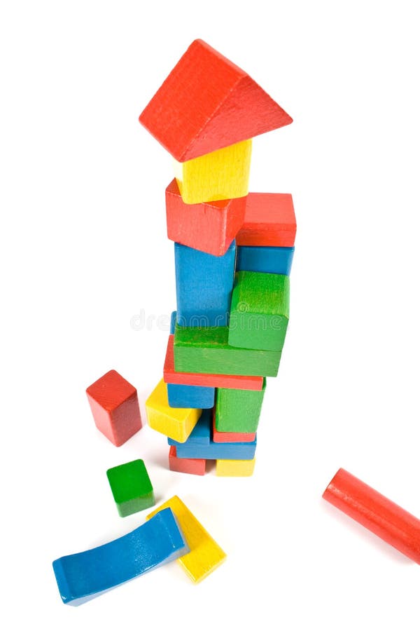 Wood building blocks stock image. Image of piled, construction - 23313853