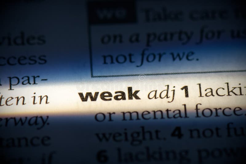 Weak stock photo. Image of dictionary, printed, focus - 161574806