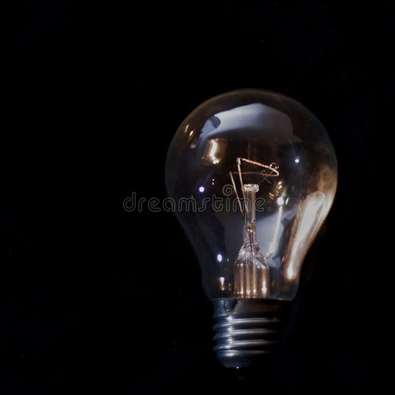 Weak yellow bulb light stock image. Image of light, space - 142892153