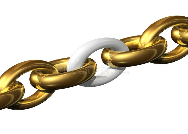 Chains are only As Strong As Their Weakest Link. Stock Illustration ...