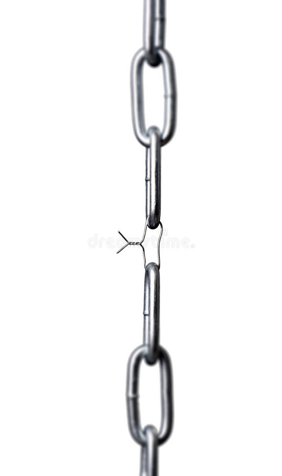 Weakest link stock image. Image of plastic, damaged, weakest - 36115313