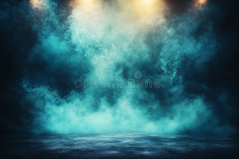 A Weakly Lit Stage, a Sharp Spotlight, and White Text Fading into View ...