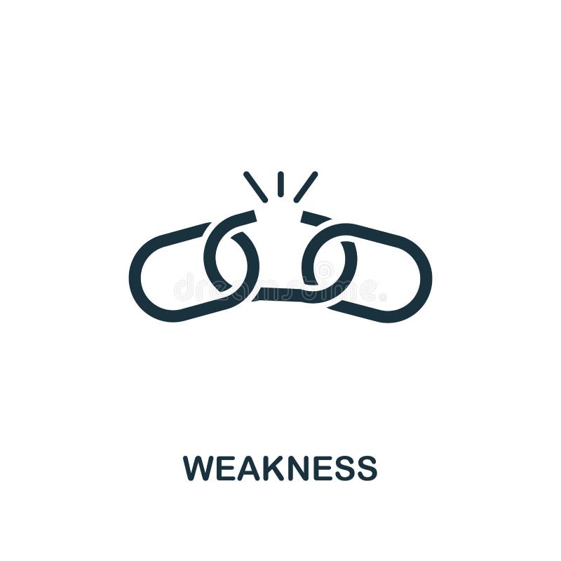 Weakness Icon. Creative Element Design from Business Strategy Icons ...