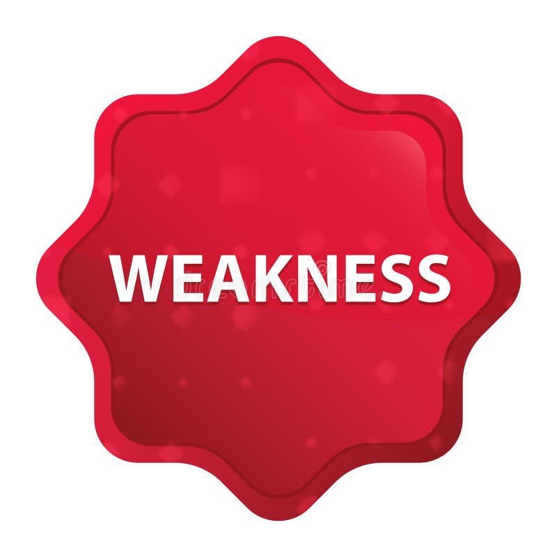 Weakness Misty Rose Red Starburst Sticker Button Stock Illustration ...