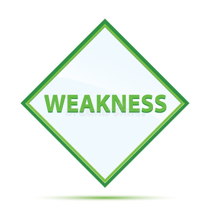 Weakness Modern Abstract Green Diamond Button Stock Illustration ...