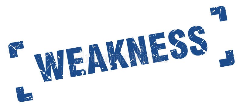 Weakness Stamp. Weakness Label. Round Grunge Sign Stock Vector ...