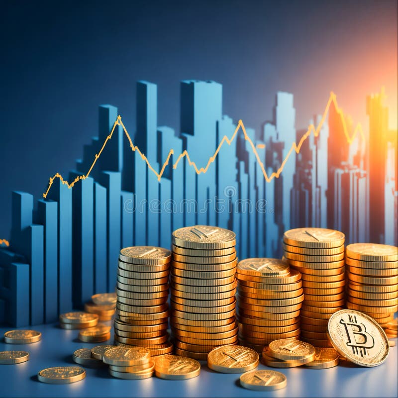 Wealth through Bitcoin Stock Market Graph, Generative Ai Stock ...