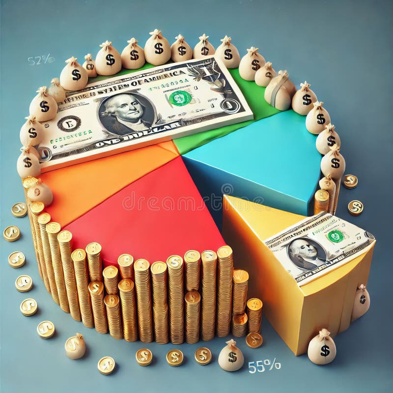 Wealth Distribution a Pie Chart Where One Slice is Enormous Repr Stock ...