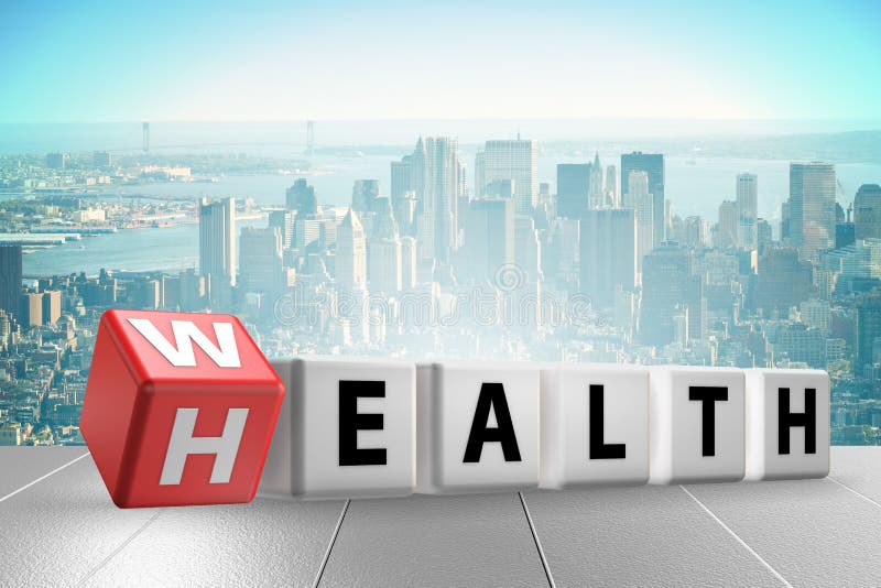 Wealth and Health - 3d Rendering Stock Illustration - Illustration of ...