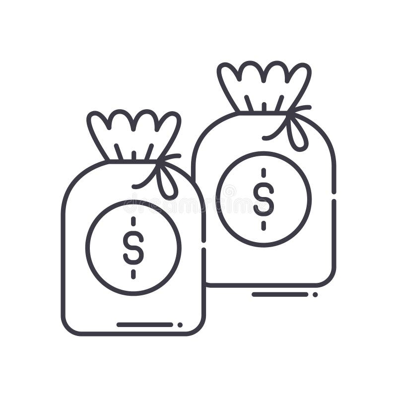 Wealth Icon, Black Vector Sign with Editable Strokes, Concept ...