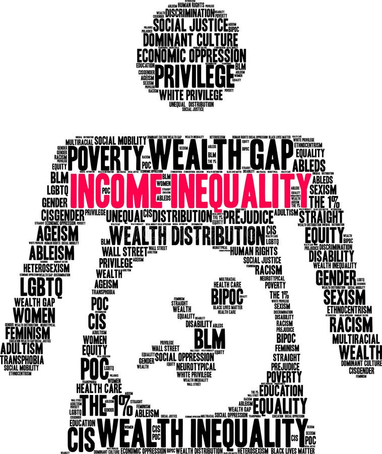 Income Inequality Word Cloud Stock Vector - Illustration of hate ...