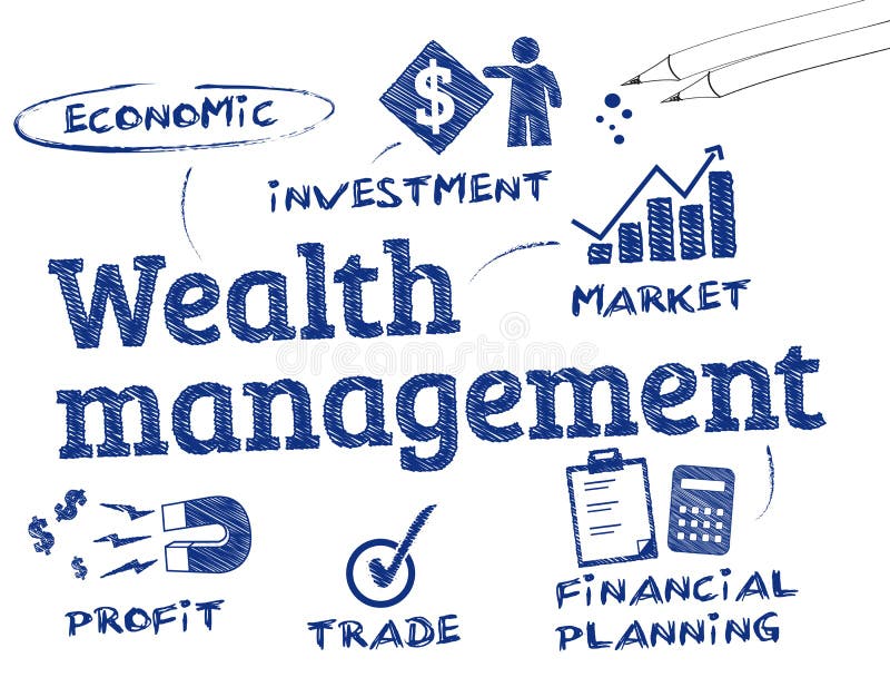 Wealth management stock illustration. Illustration of revenue - 54925121