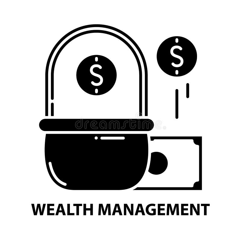 Wealth Icon, Black Vector Sign with Editable Strokes, Concept ...