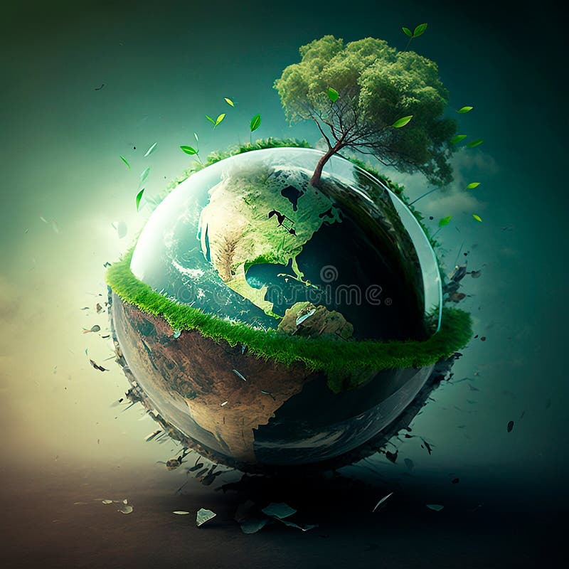 Wealth of the Nature of the Planet Earth. Ecosystem of the Planet Stock ...
