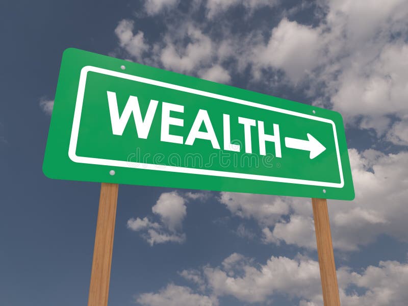 Wealth sign stock photo. Image of background, affluent - 34608990