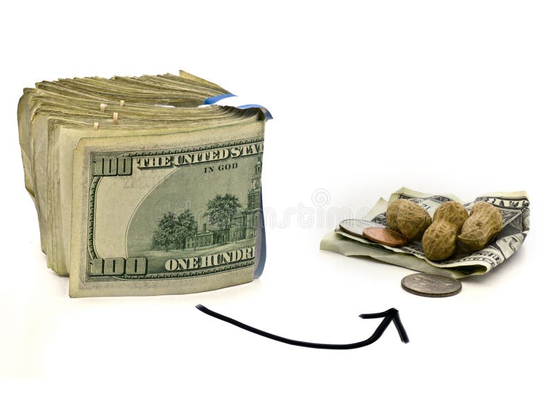 From Wealth To Earning Peanuts Stock Photo - Image of fortune, sell ...