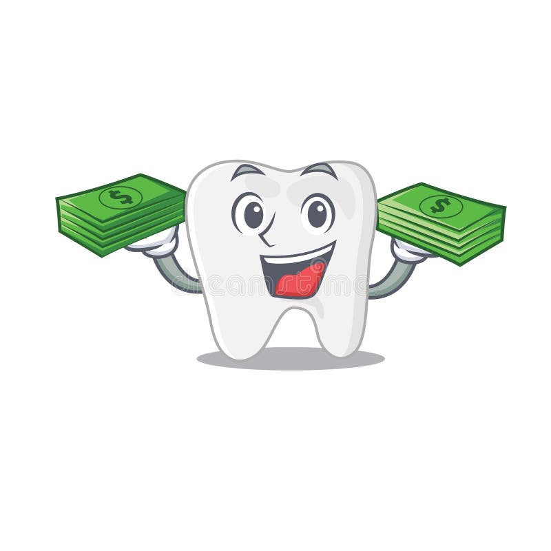 Tooth With Money stock illustration. Illustration of dental - 27387864