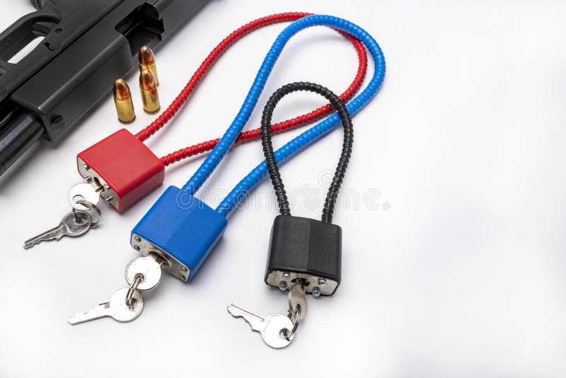 Weapon Cable Lock Keys Used To Safely Secure a Firearm from Being Used ...