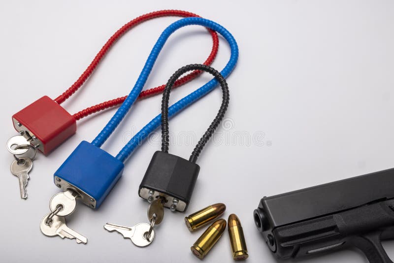 Weapon Cable Lock Keys Used To Safely Secure a Firearm from Being Used ...