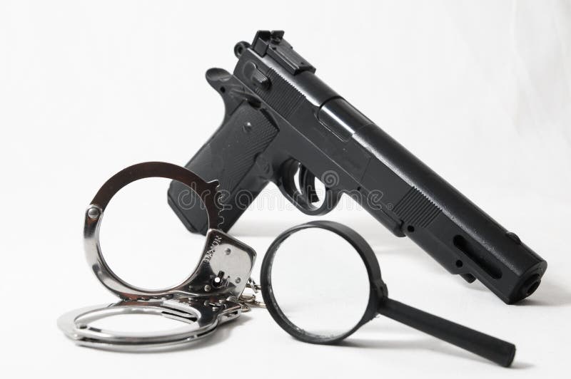 Weapon Crime Concept Gun stock photo. Image of isolated - 34263696