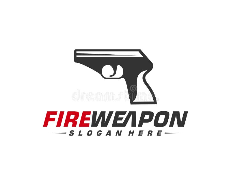 Weapon Fire Logo Design Vector, Machine Gun Vector, Design Illustration ...