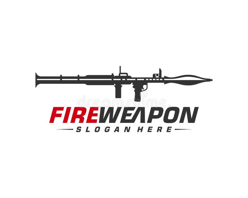 Weapon Fire Logo Design Vector, Machine Gun Vector, Design Illustration ...