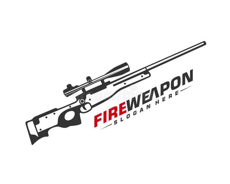 Weapon Fire Logo Design Vector, Machine Gun Vector, Design Illustration ...