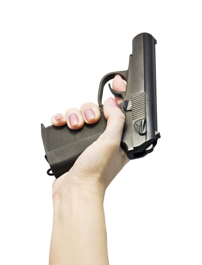 Weapon in his hand stock image. Image of sports, steel - 11571675